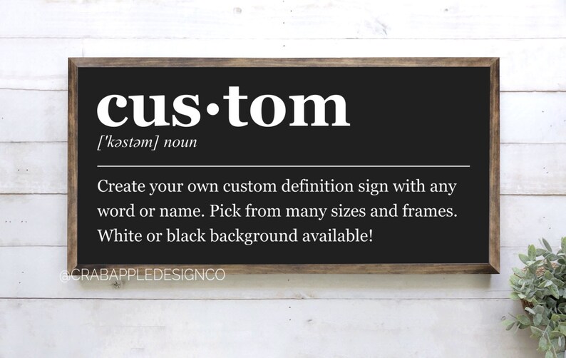Custom Definition Word Art Personalized Definition Wall Art - Etsy