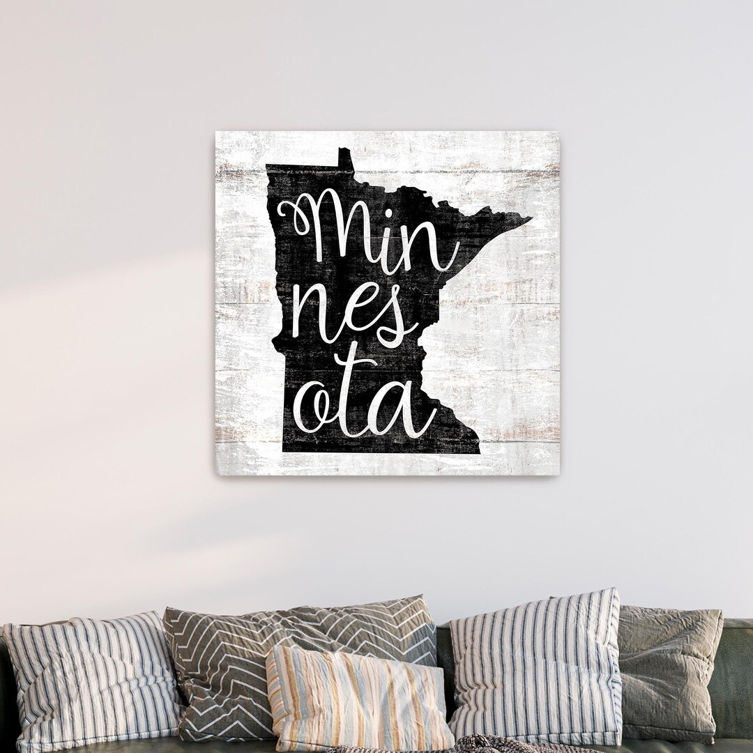 Minnesota State Sign North Star State Rustic Wall Art Minnesota Decor ...