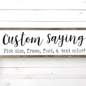 Custom Sign - Etsy