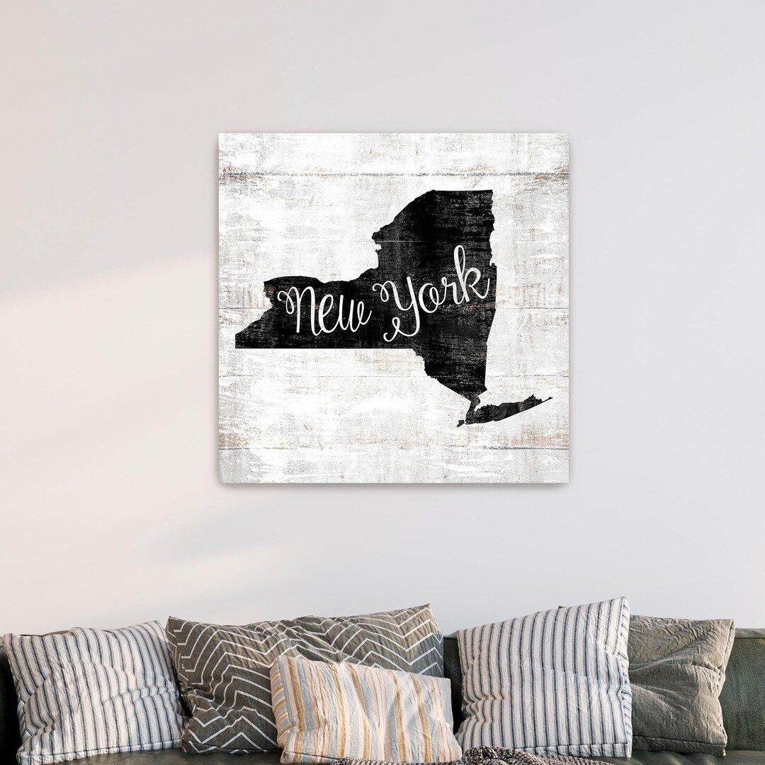 New York State Sign Personalized Empire State Wall Art Rustic Home ...