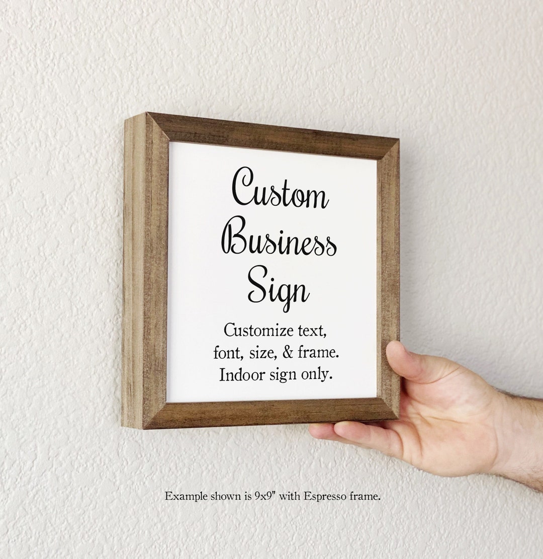 Custom Business Signage, Signs for Business, Indoor Office Sign for ...