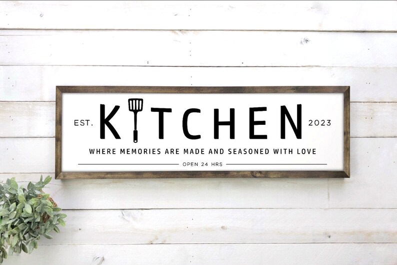 Custom Kitchen Sign Personalized Kitchen Signs Decor - Etsy