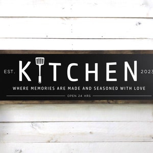 Custom Kitchen Sign, Personalized Kitchen Signs, Personalized Gift for ...