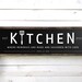 Custom Kitchen Sign, Personalized Kitchen Signs, Personalized Gift for ...