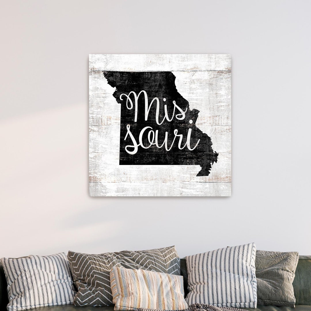 Missouri State Sign Show Me State Art Rustic Wall Art Missouri Decor ...