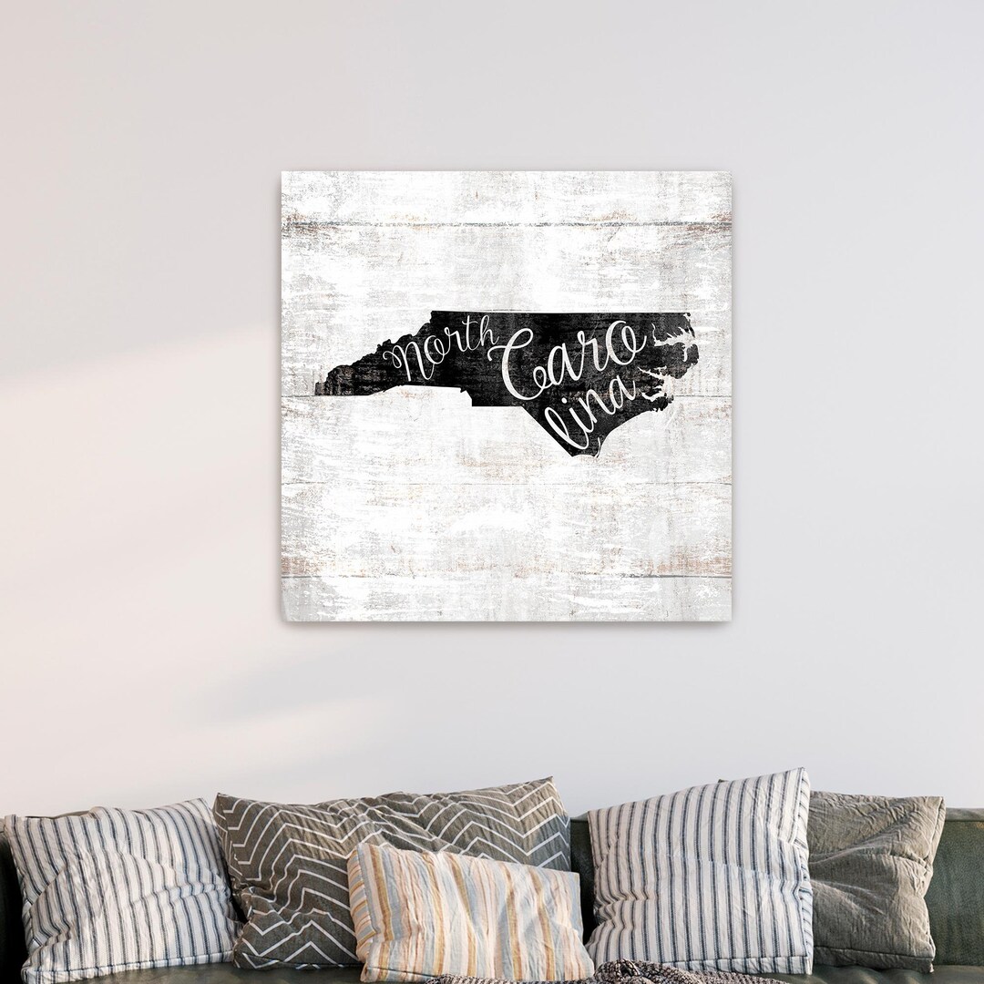 North Carolina State Sign Personalized Tar Heel State Wall Art Rustic ...