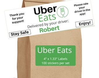 Uber Eats Stickers | Etsy