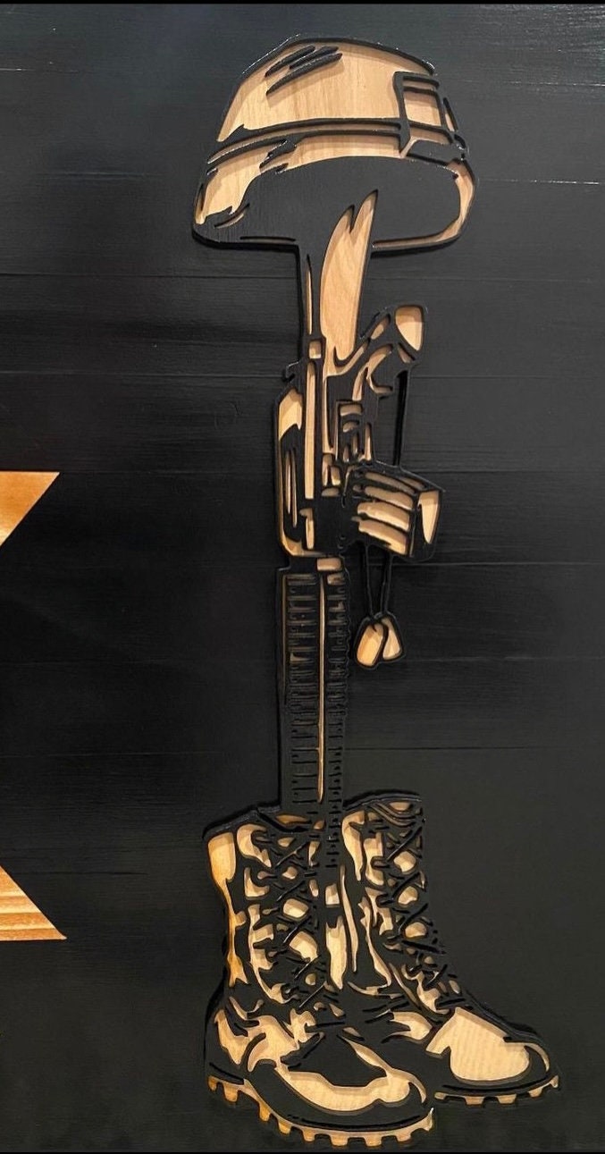 Fallen Soldier Battlefield Cross - Etsy