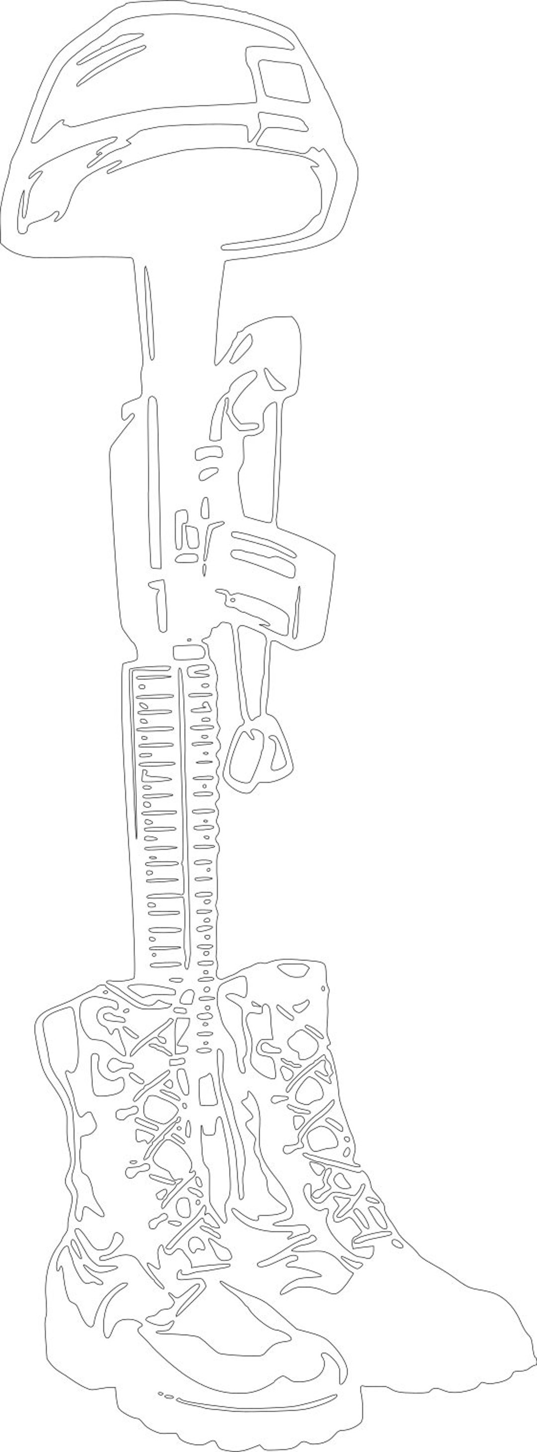 Fallen Soldier Battlefield Cross - Etsy