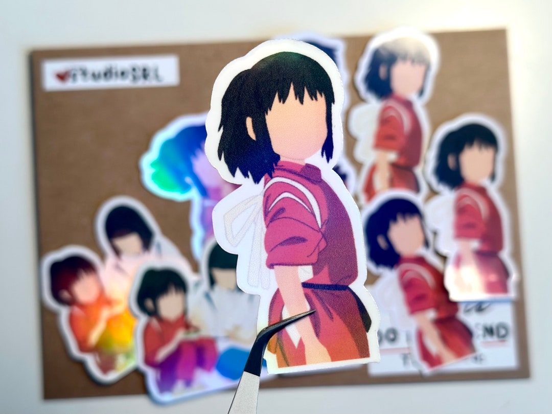 Spirited Away Sticker | Chihiro Clear Holographic Sticker | Anime ...