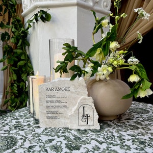 Daylight Marble Bar Sign | Wedding Signs | Event Signs | Custom Signs ...