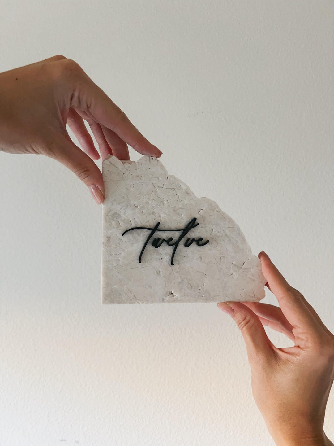 Deconstructed Daylight Marble Table Numbers | Wedding Signs | Event ...