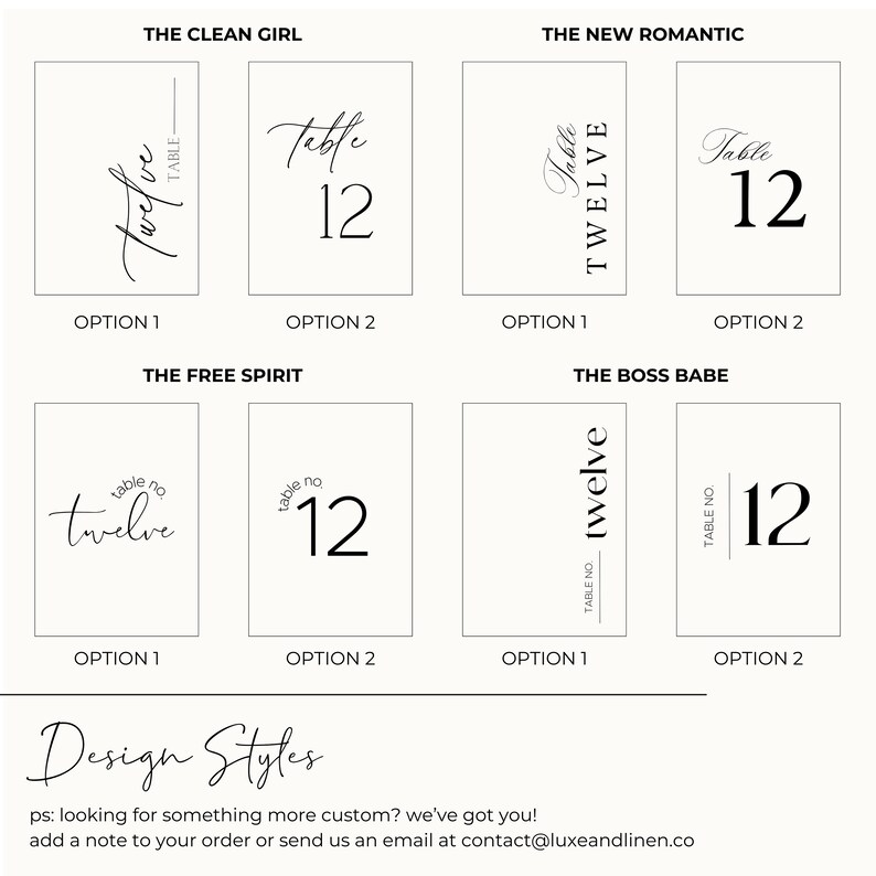 Moonlight Marble Table Numbers Wedding Signs Event Signs Custom Signs ...