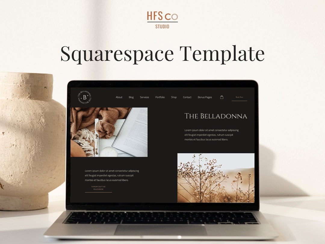 WEB DESIGN TEMPLATE Squarespace Template Service Provider Template ...