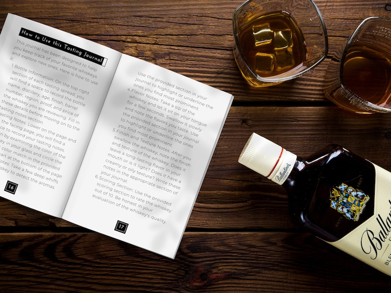 Whiskey Tasting Journal Leather Look | Whiskey Tasting | Gifts for Him ...