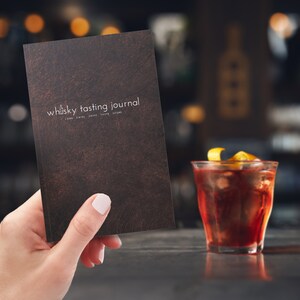 Whiskey Tasting Journal Leather Look | Whiskey Tasting | Gifts for Him ...