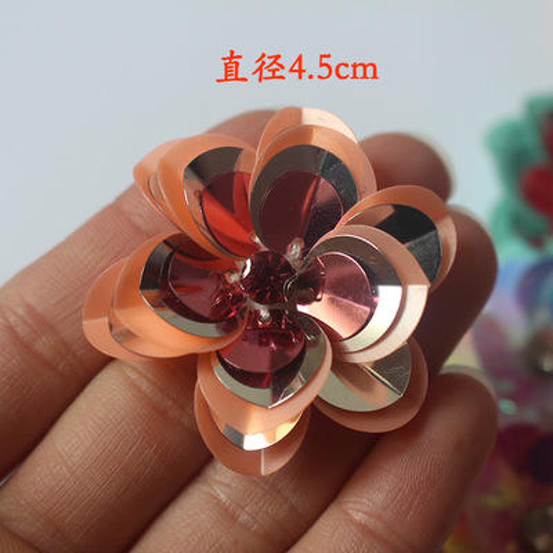 50pcs Beatiful Mixed Color 3D Rhinestone Flower Appliqued for - Etsy