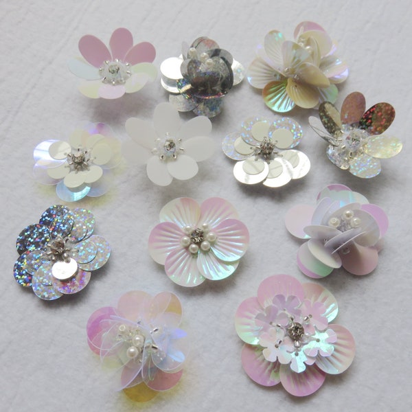 Sequin Flowers - Etsy