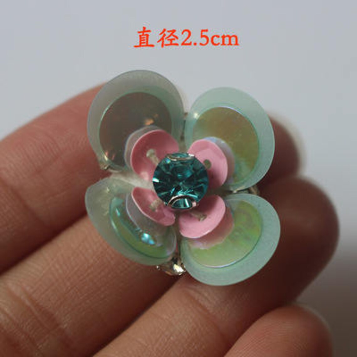 50pcs Beatiful Mixed Color 3D Rhinestone Flower Appliqued for - Etsy