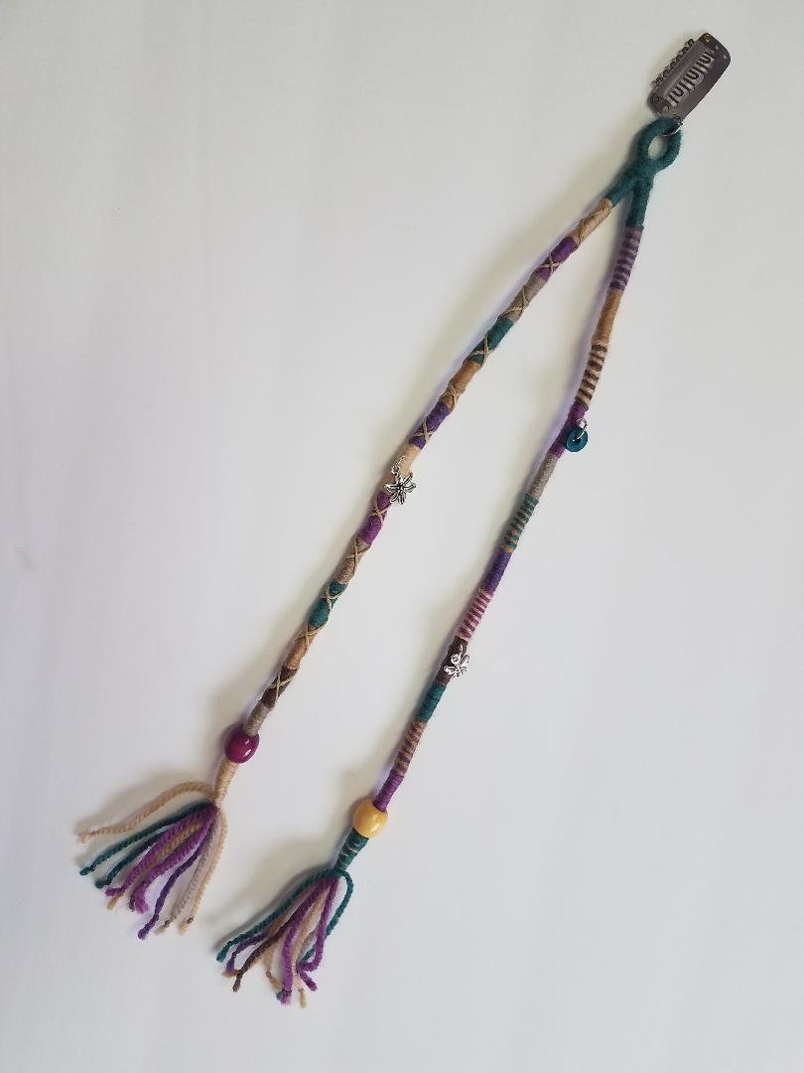 15 Clip in Yarn Double Hair Wrap Extension, Boho, Hippie, Hair Falls ...