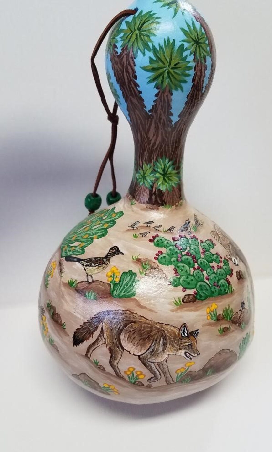 Hand Painted Gourd Handmade Desert Scene Bighorn Sheep - Etsy