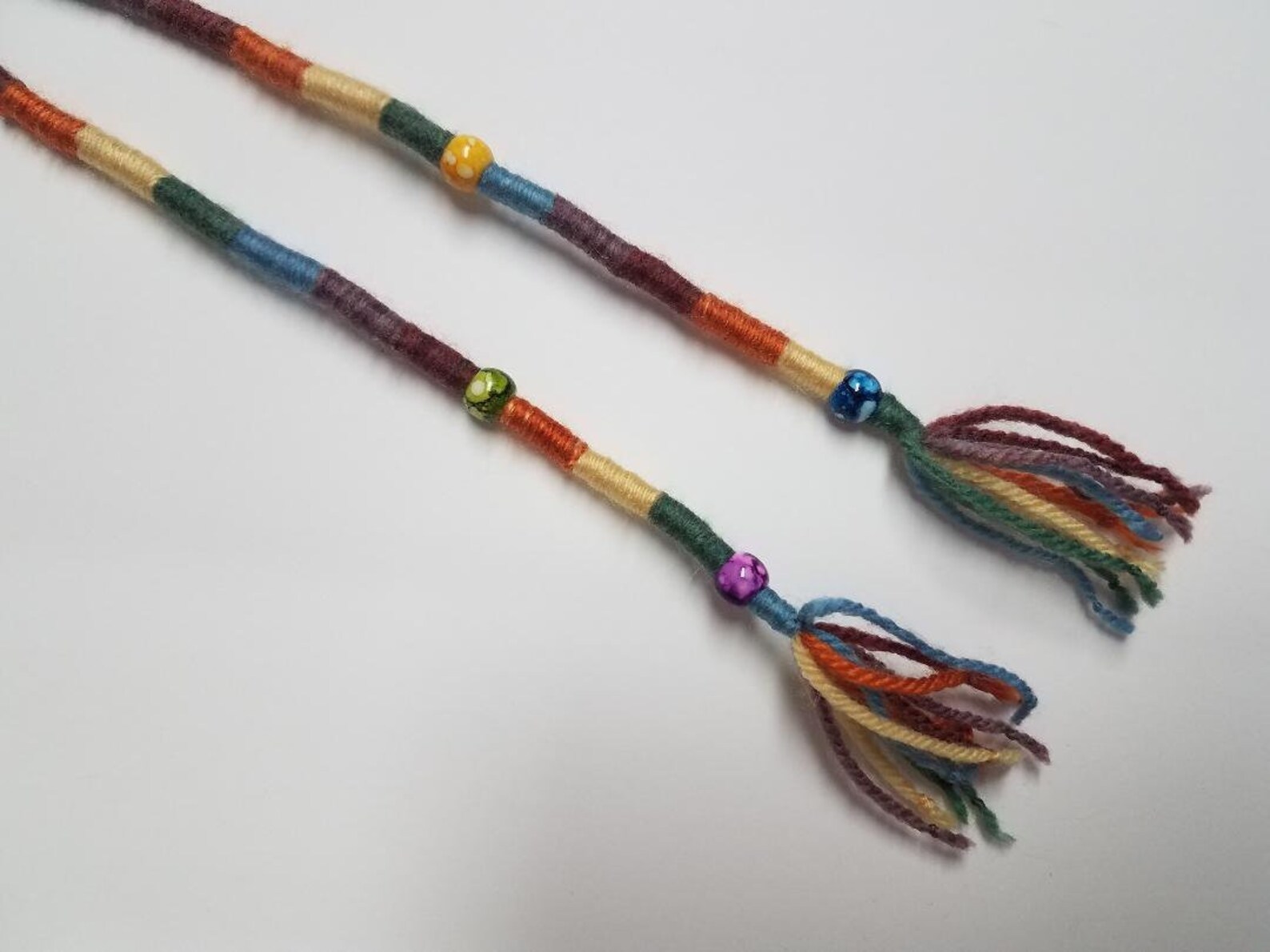 14 Clip in Yarn Double Hair Wrap Extension, Boho, Hippie, Hair Falls ...