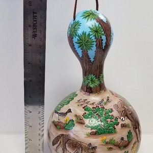 Hand Painted Gourd Handmade Desert Scene Bighorn Sheep - Etsy