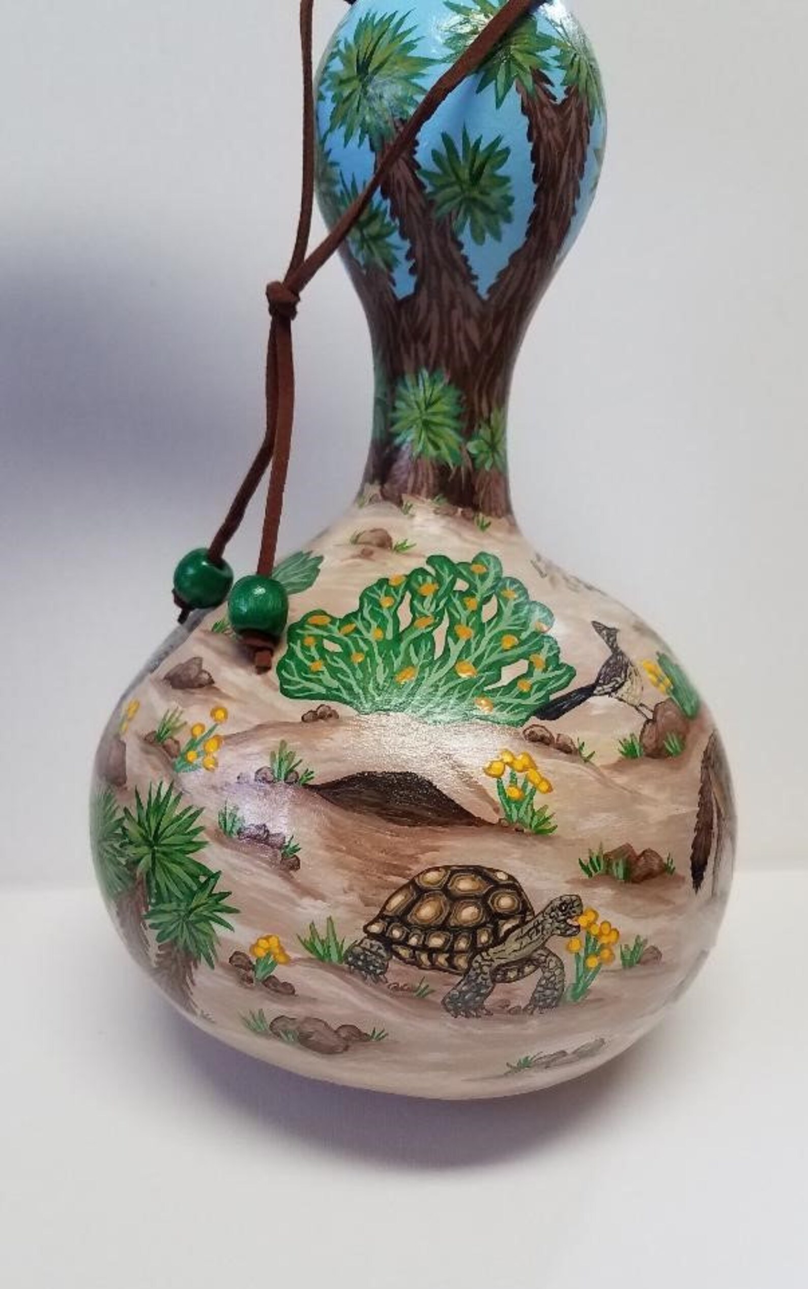 Hand Painted Gourd Handmade Desert Scene Bighorn Sheep - Etsy