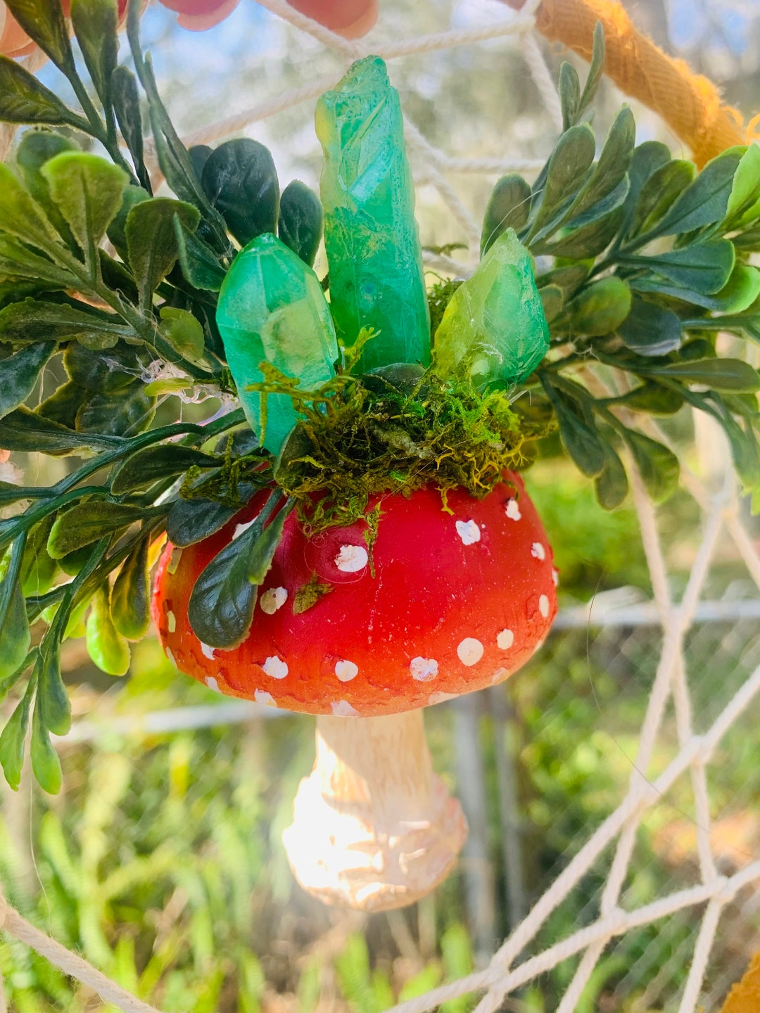 Enchanted Red Mushroom Dream Catcher - Etsy