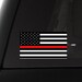 Thin Red Line Flag Thin Red Line Decal Vinyl Car Decal | Etsy