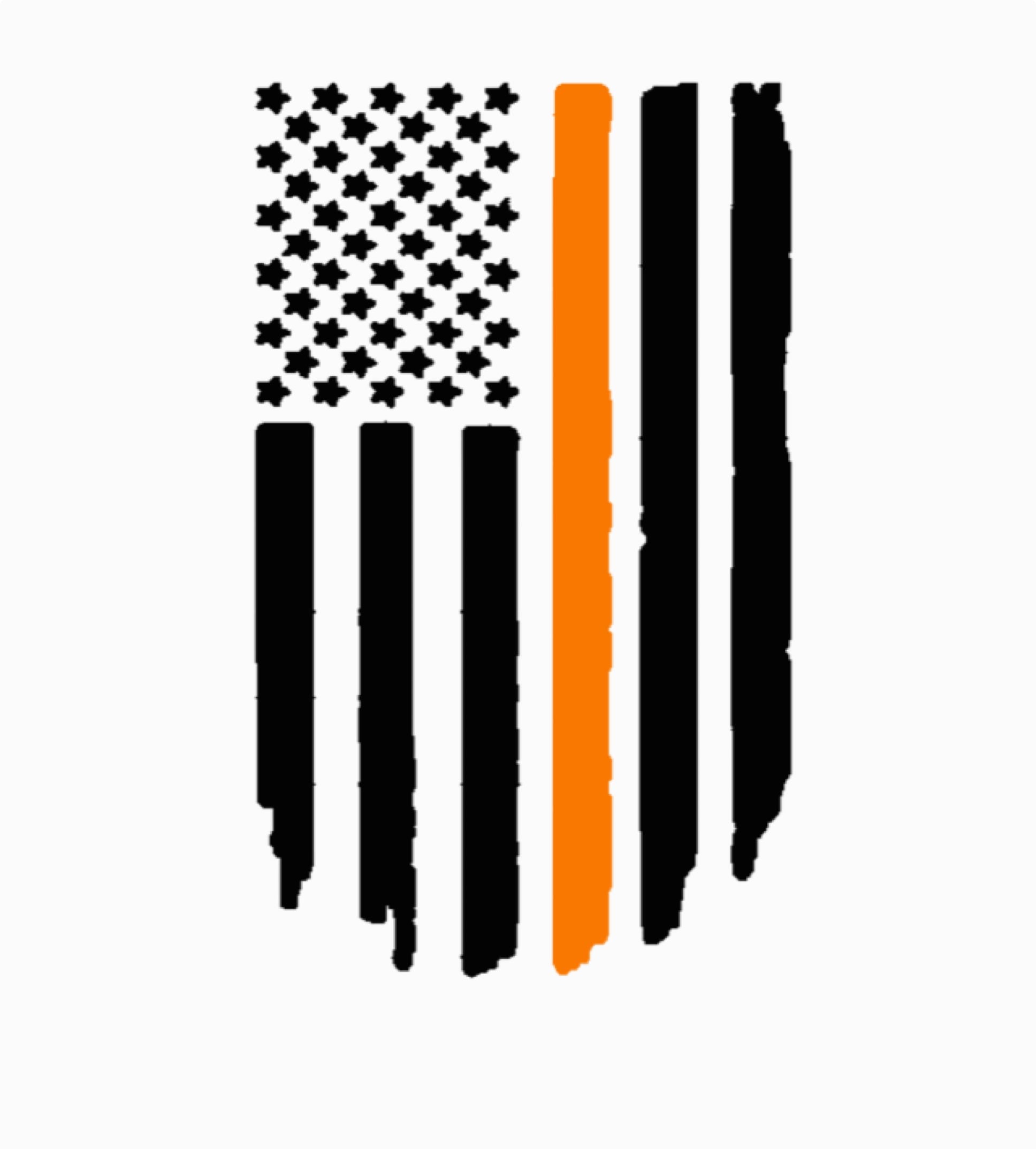 Search and Rescue Flag Decal Thin Orange Line Car and Truck - Etsy