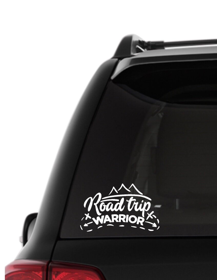 Road Trip Warrior Vinyl Decal Travel Decal Decals For Cars | Etsy
