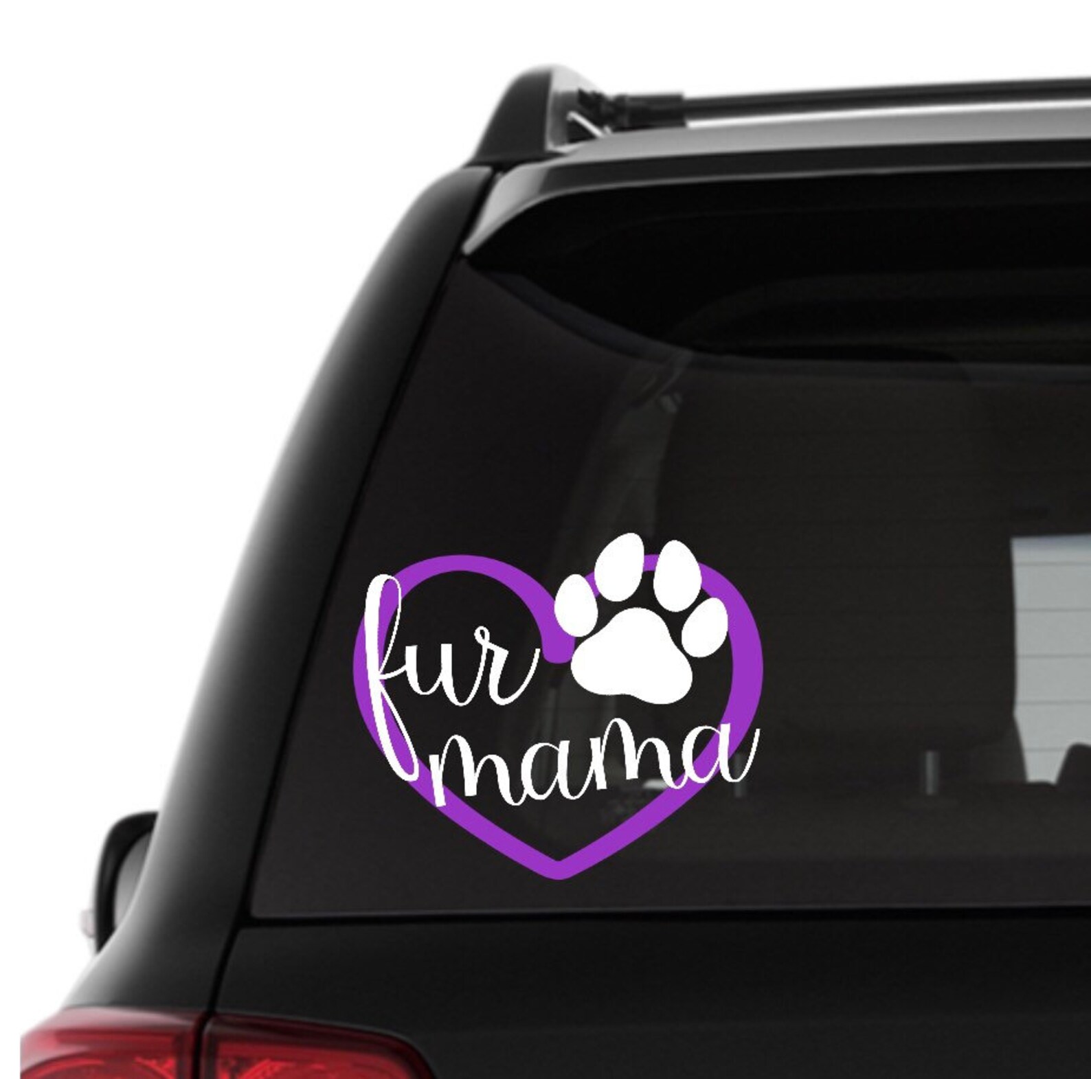 Fur Mama Vinyl Decal Dog Mom Car Decal Tumbler Decal Laptop | Etsy