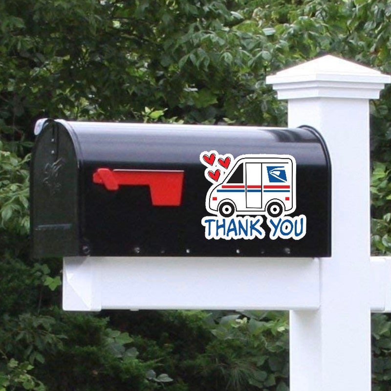 Thank You Mailbox Decal - Etsy