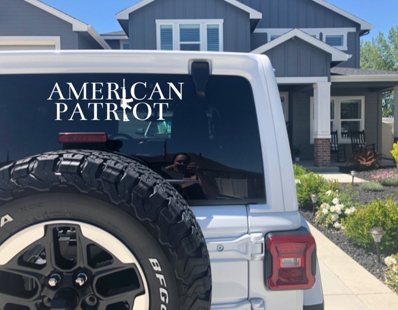 America Patriot Vinyl Car and Truck Decal Vehicle Bumper - Etsy