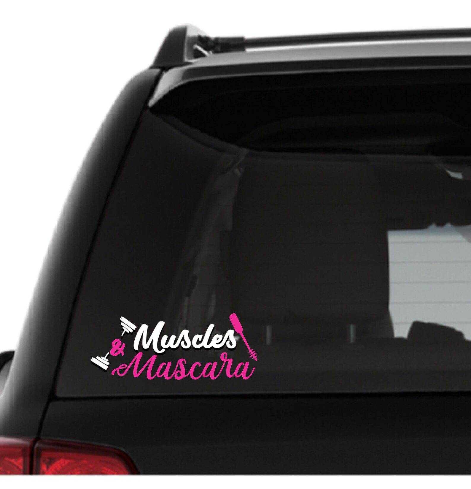 Muscles and Mascara Decal Vinyl Decal Fitness Decal Vehicle - Etsy