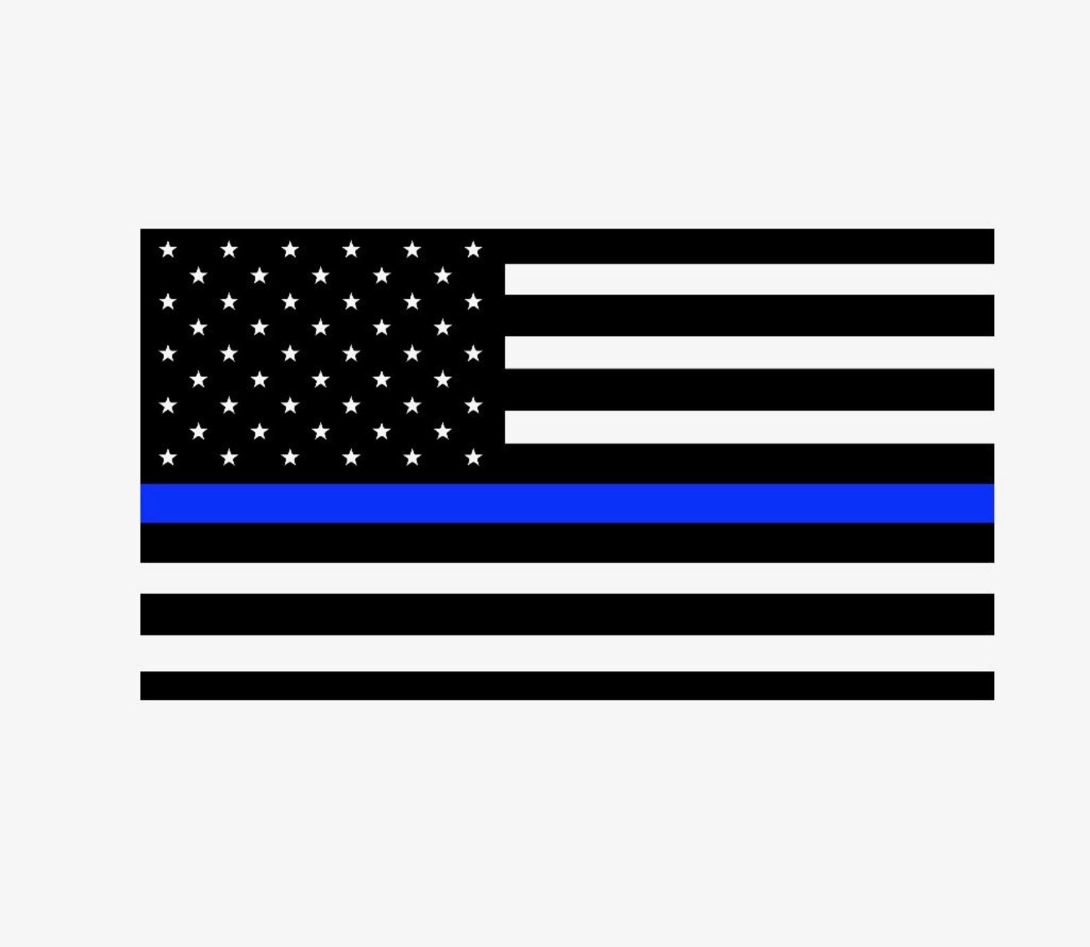Thin Blue Line Flag Decal Vinyl Cut Car Decal Back the Blue - Etsy