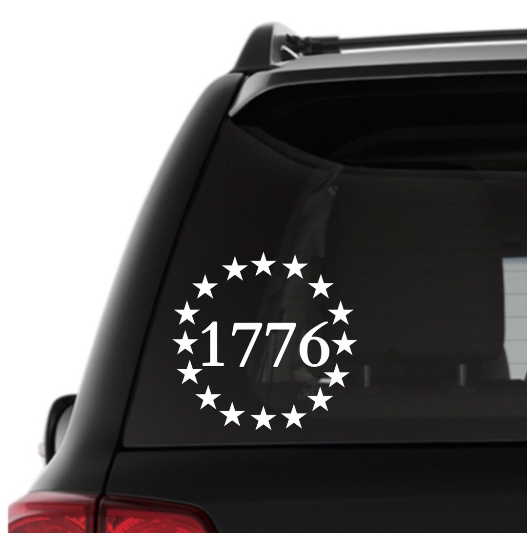 1776 Vinyl Car and Truck Decal, Vehicle Bumper Sticker, Laptop Skin ...