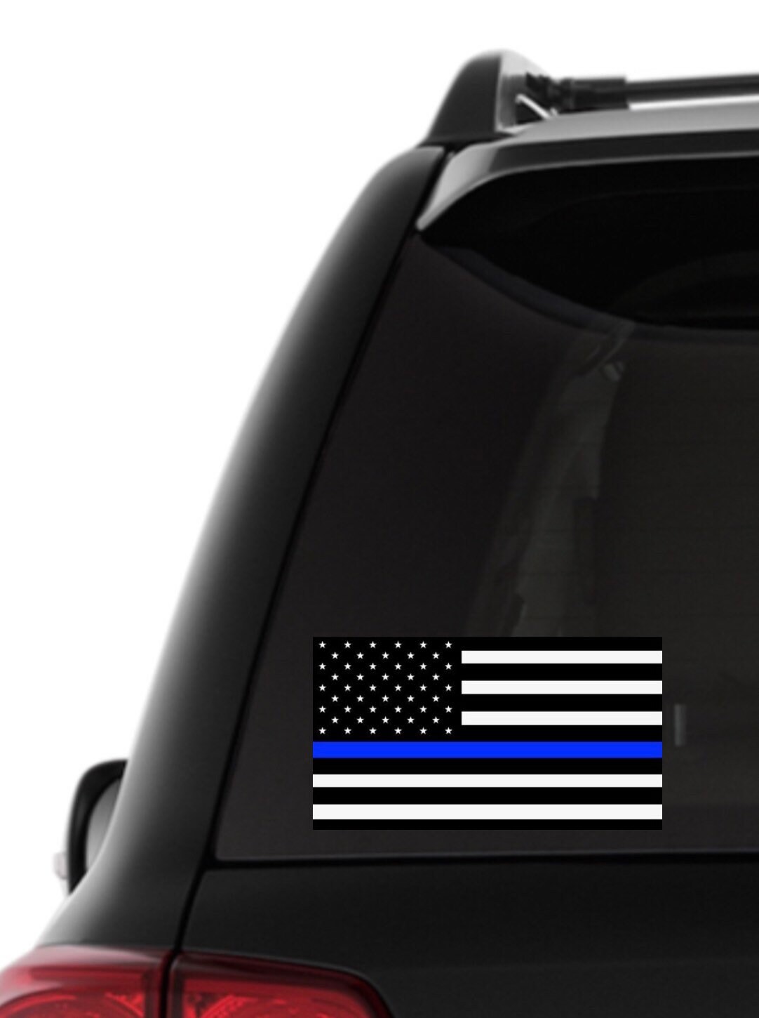 Thin Blue Line Flag Decal Vinyl Cut Car Decal Back the Blue - Etsy