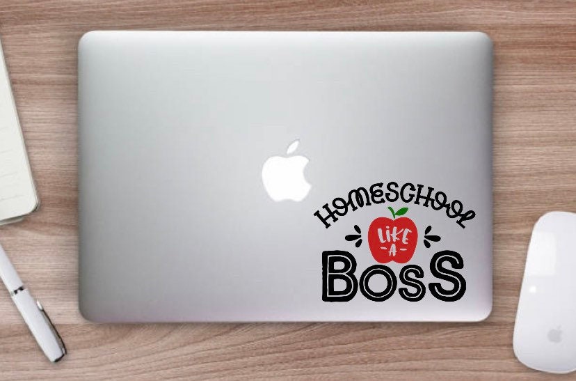 Homeschool Like A Boss Vinyl Decal Vehicle Bumper Sticker - Etsy