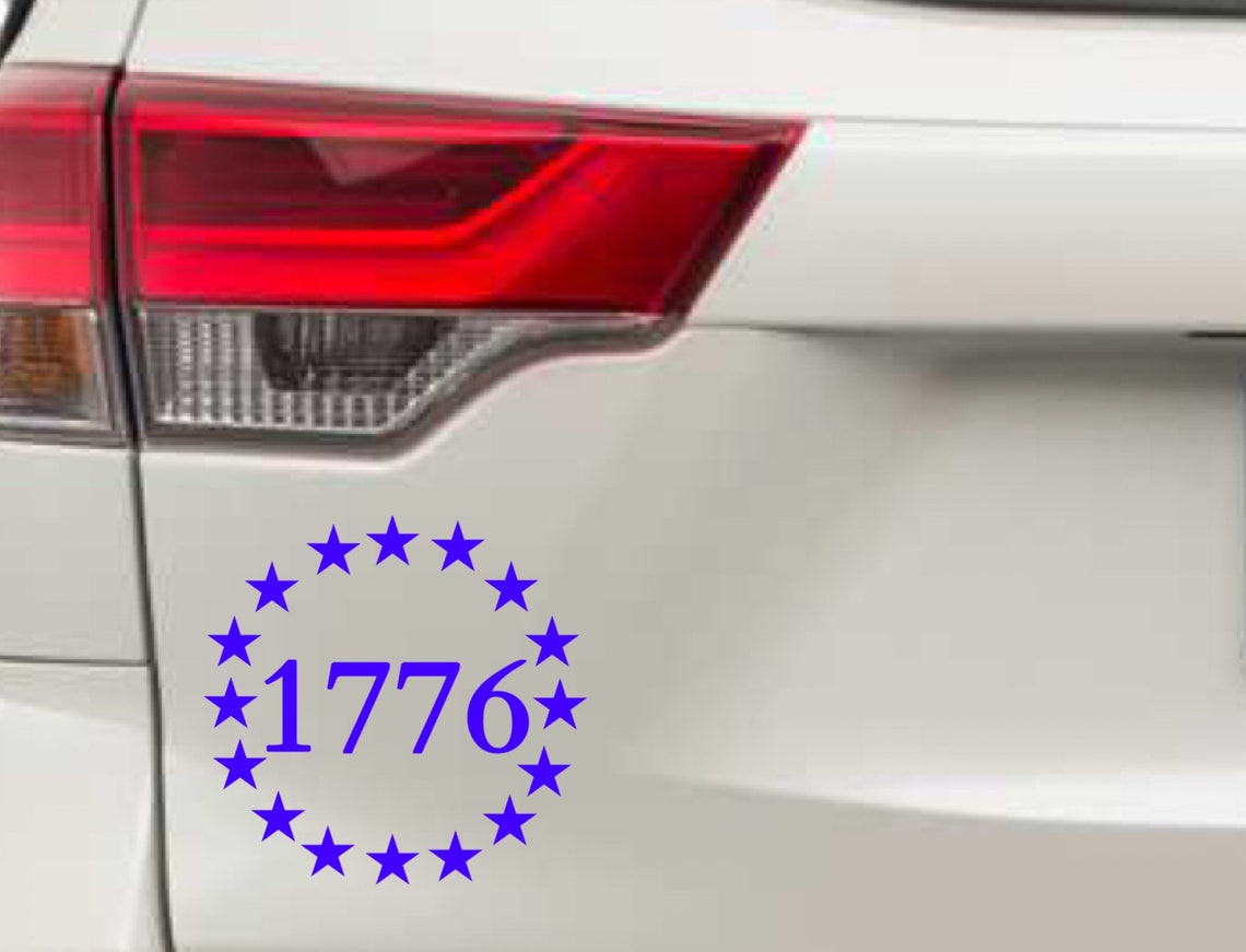 1776 Vinyl Car and Truck Decal Vehicle Bumper Sticker Laptop - Etsy