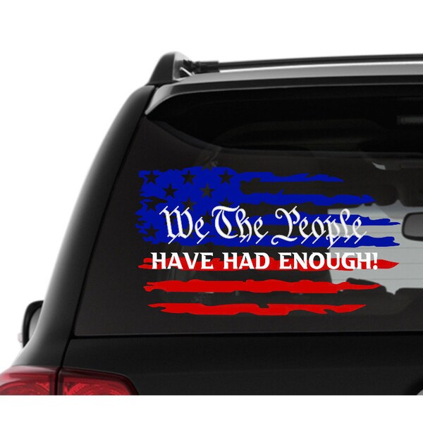 Vinyl Stickers American Flag We the People - Etsy