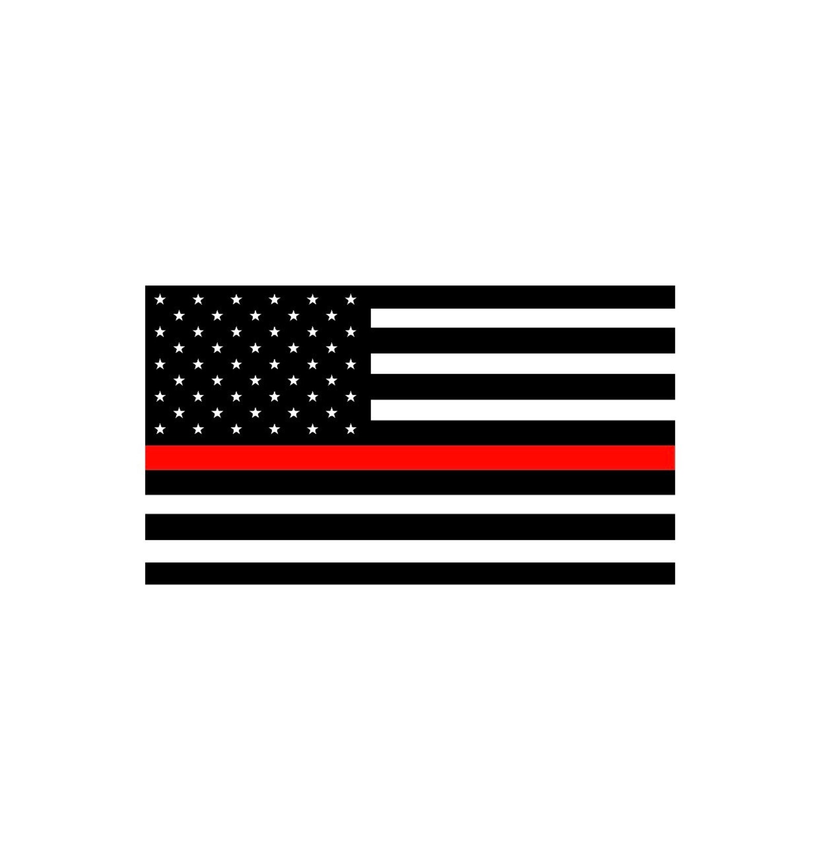 Thin Red Line Flag Thin Red Line Decal Vinyl Car Decal - Etsy