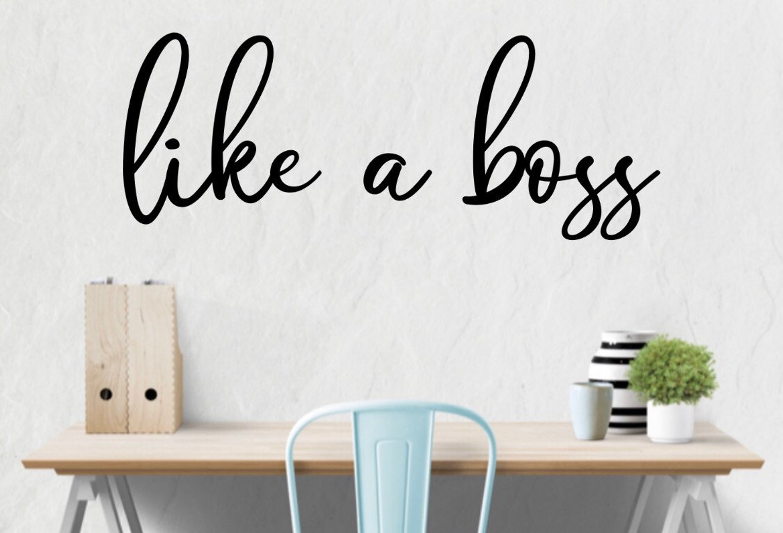 Like A Boss Matte Vinyl Wall Decal Wall Safe Removable - Etsy