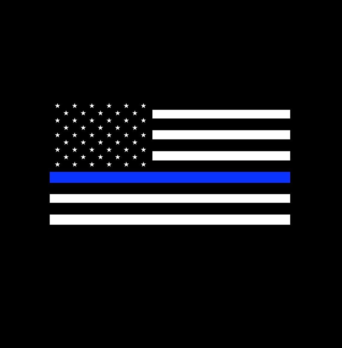 Thin Blue Line Flag Decal Vinyl Cut Car Decal Back the Blue - Etsy