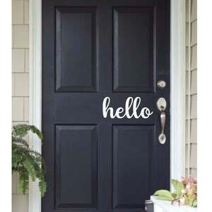 Hello & Goodbye Vinyl Wall and Door Decals - Removable Wall Decor ...