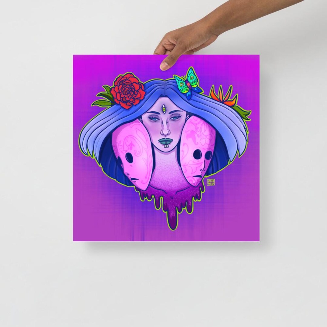 Third Eye Luster Paper Poster | Midnitemidnight Original Art Print - Etsy