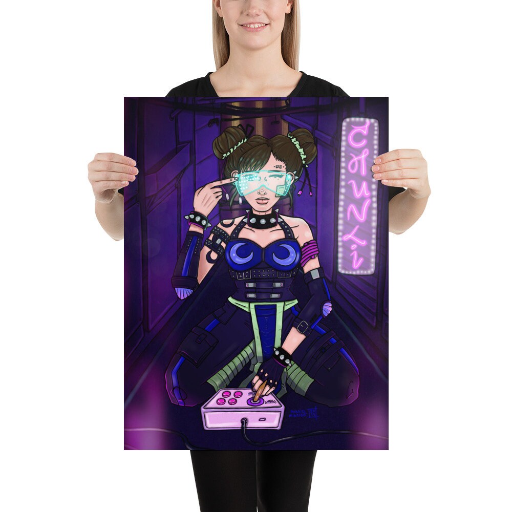 Cyberpunk Chun-li Poster - Etsy