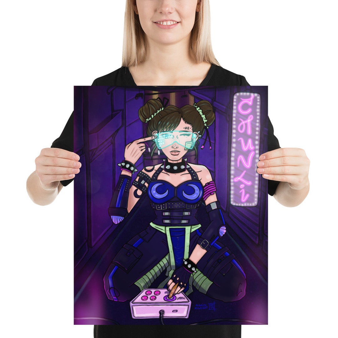 Cyberpunk Chun-li Poster - Etsy