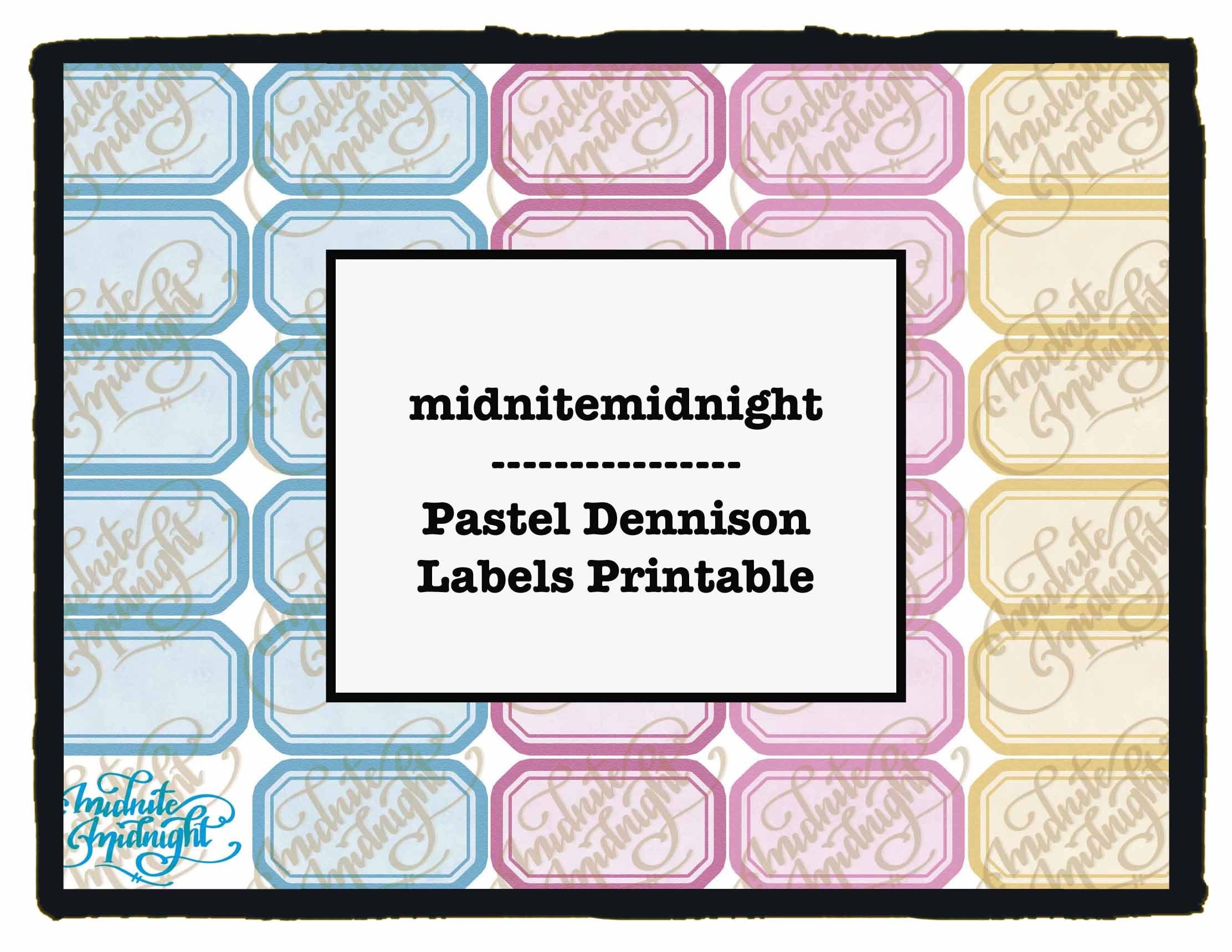 Pastel Color Labels Digital Printable, Stickers - Etsy